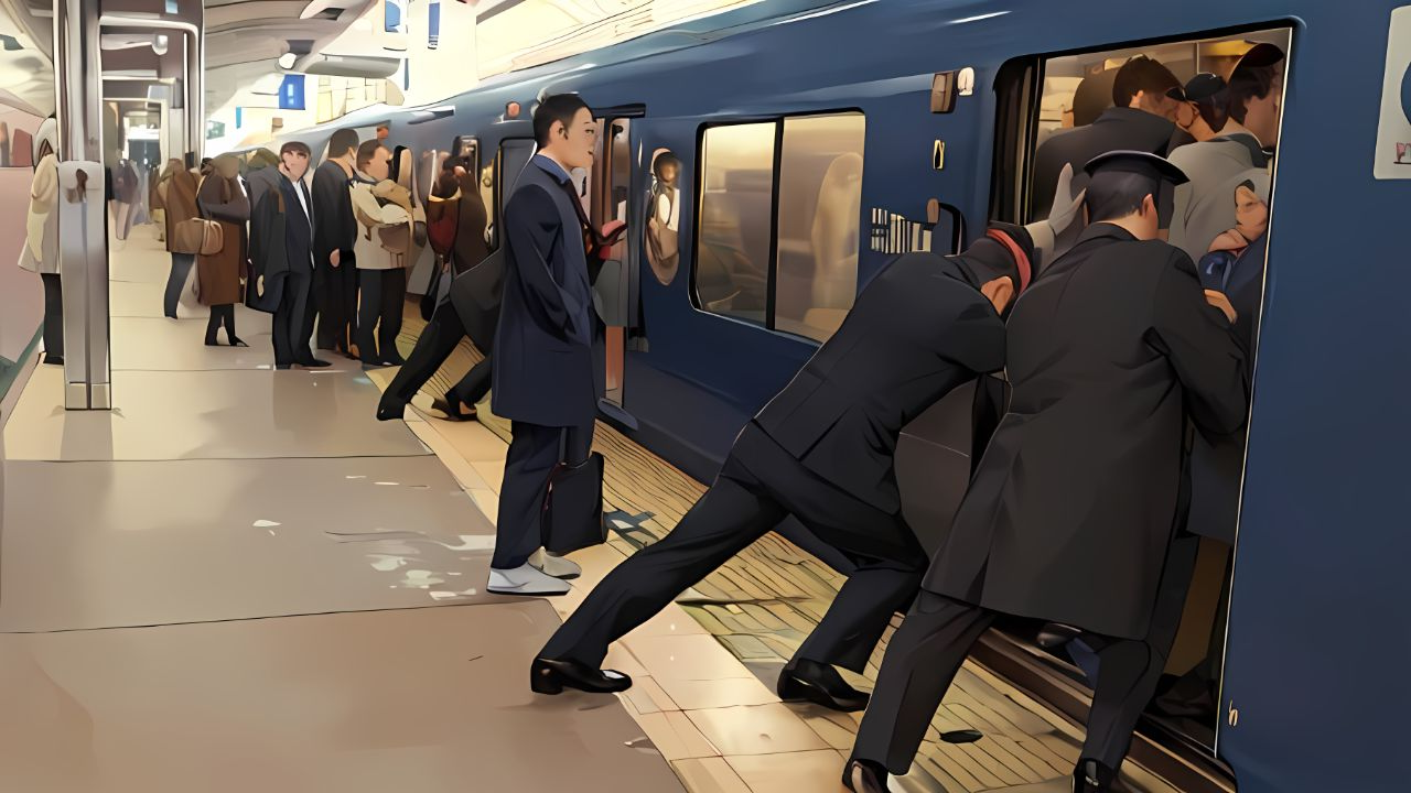 日本的通勤高峰：火车的拥挤与令人惊讶的历史 - 日本趣事